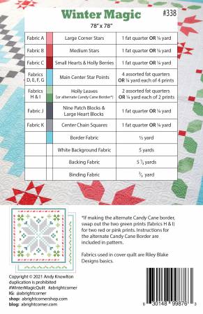 Winter Magic quilt pattern – The Common Thread