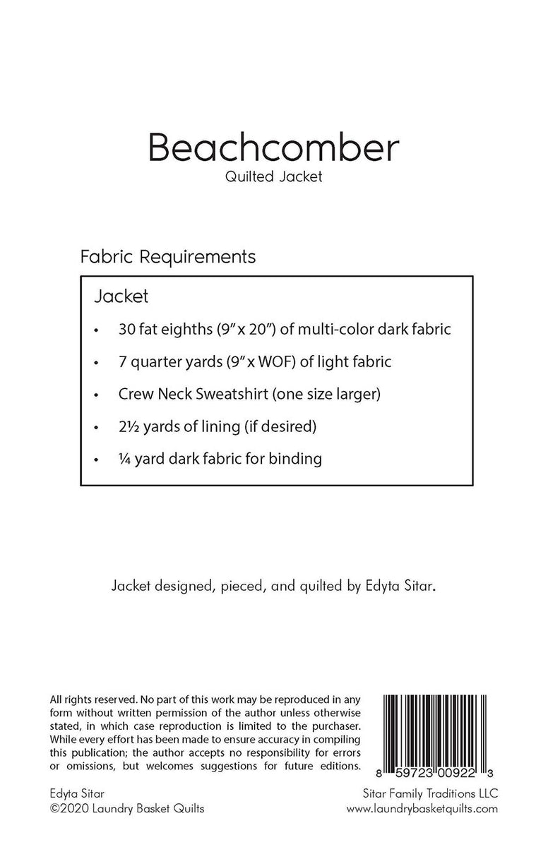 Beachcomber Quilted Jacket pattern – The Common Thread