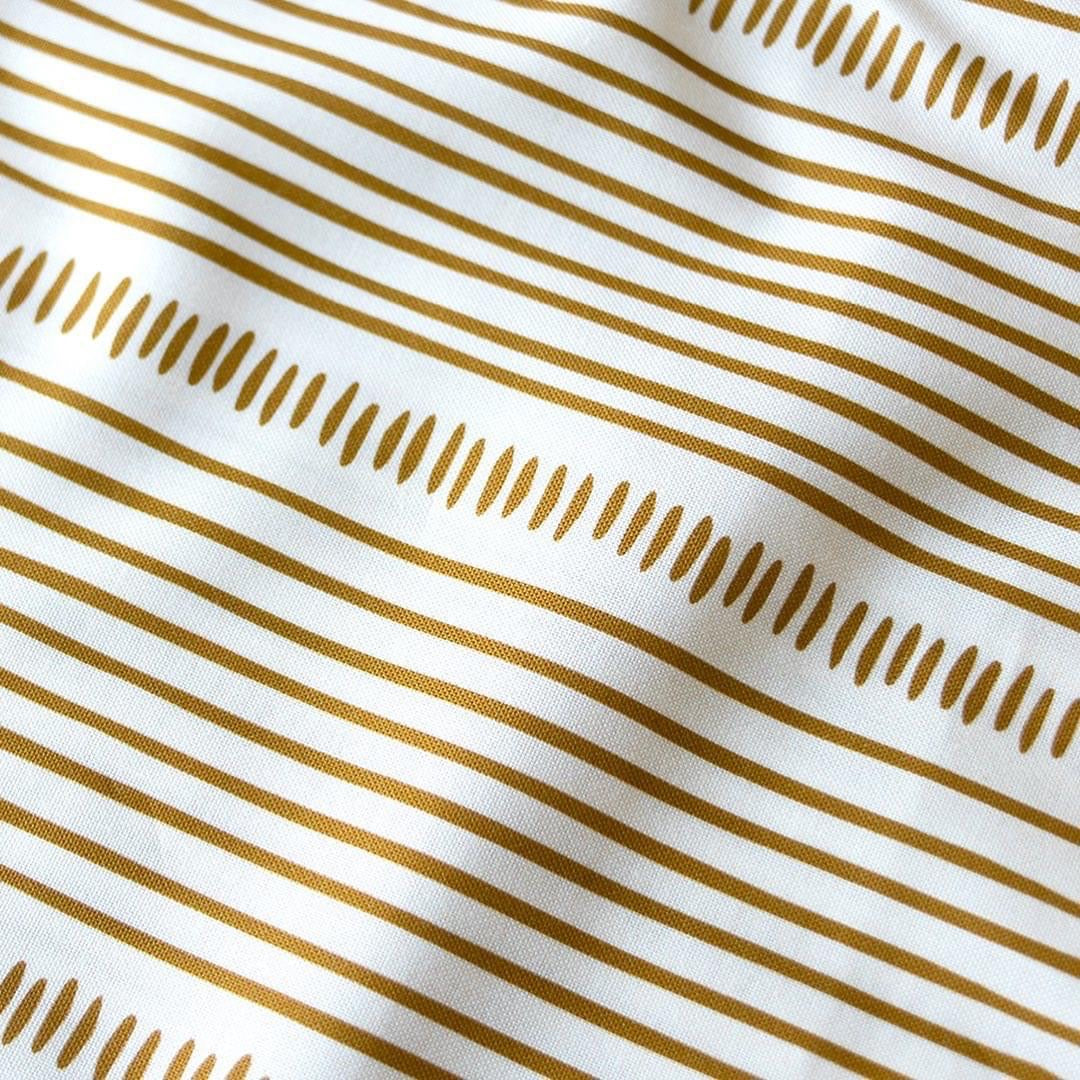 Martha by FIGO- gold stripe on cream – The Common Thread